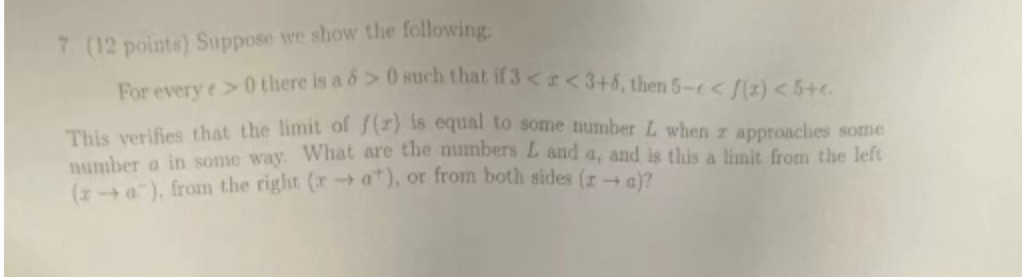 Solved 7 12 Points Suppose We Show The Following For