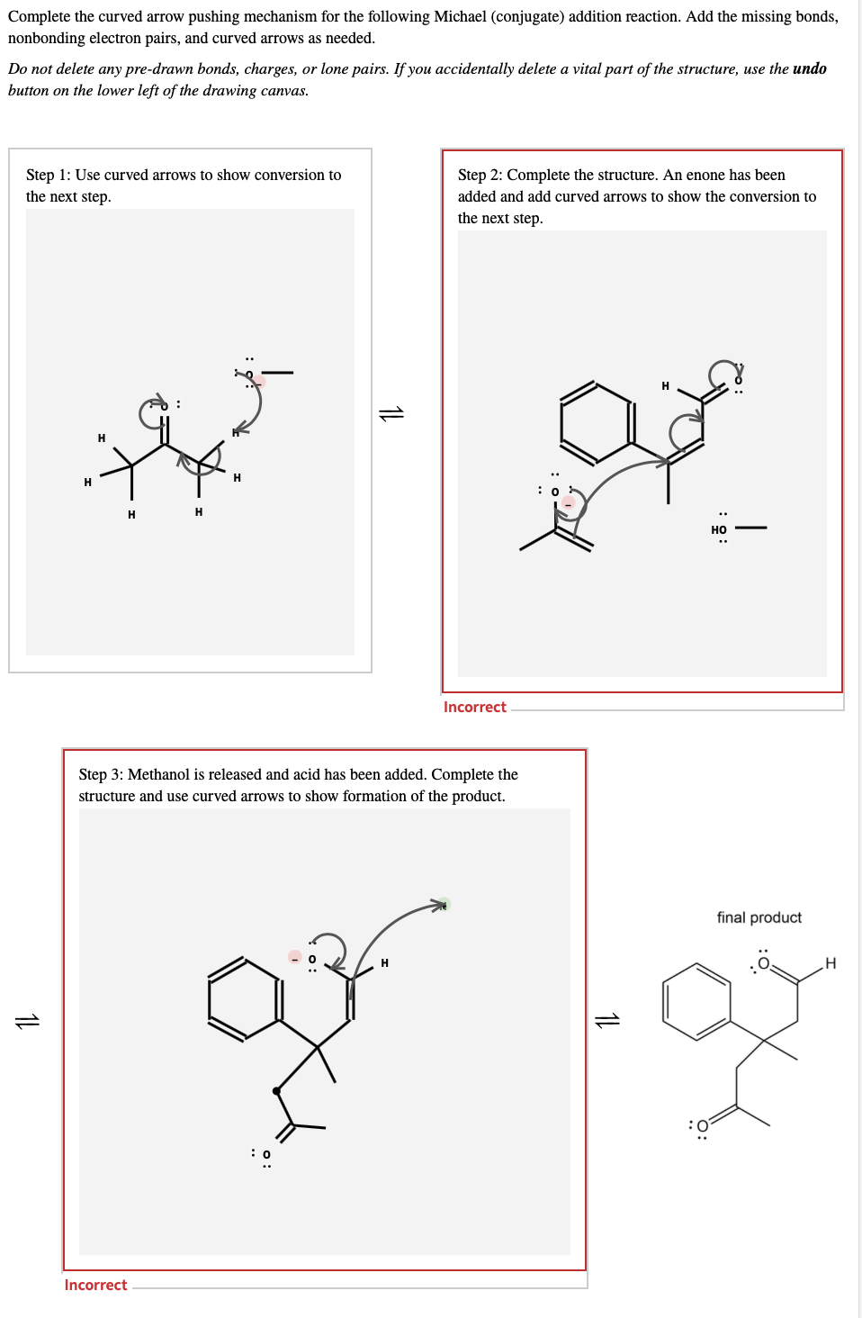 Solved Complete the curved arrow pushing mechanism for the | Chegg.com