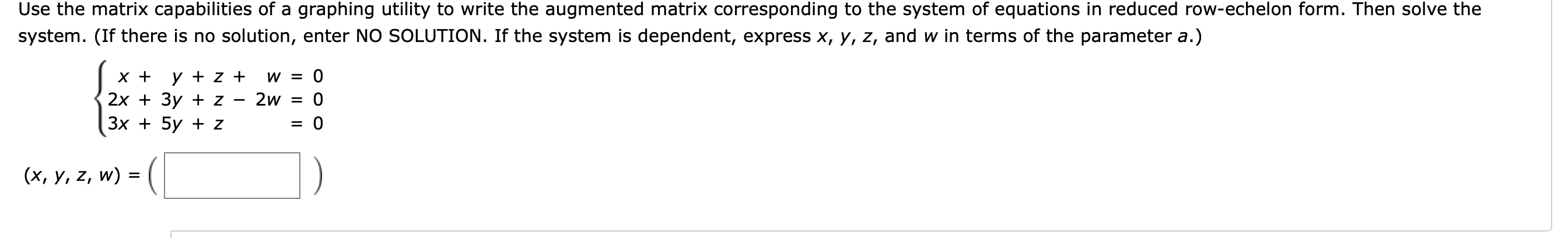 Solved Use the matrix capabilities of a graphing utility to | Chegg.com