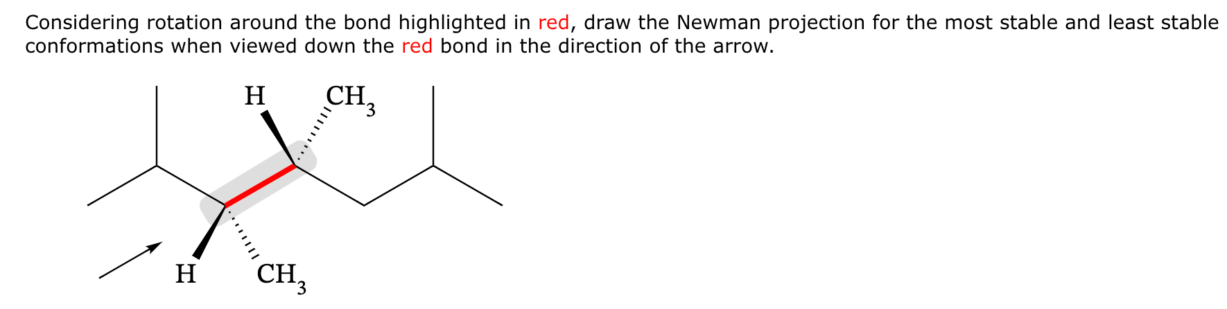Solved Considering rotation around the bond highlighted in | Chegg.com