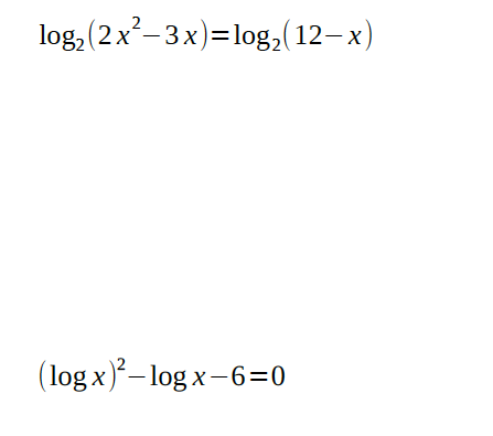 Solved Solve for x in the following logarithmic equations. | Chegg.com