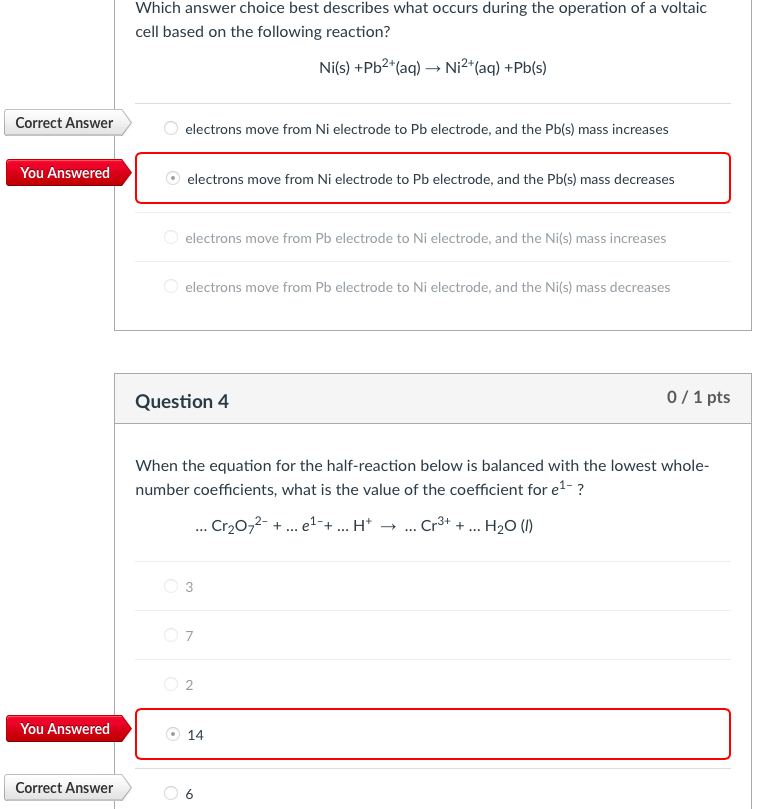 Solved Consider a voltaic cell with a zinc electrode | Chegg.com