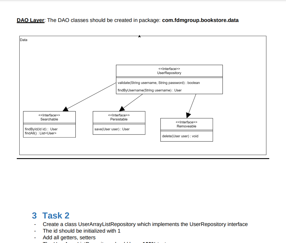 Solved 2 Task 1 Create a Maven project and name it BookStore | Chegg.com