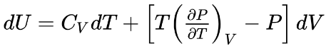 Solved dU=T(∂T∂S)VdT+[T(∂V∂S)T−P]dVdU=CVdT+[T(∂T∂P)V−P]dVdH= | Chegg.com
