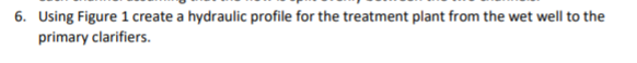 Solved 6. Using Figure 1 create a hydraulic profile for the | Chegg.com
