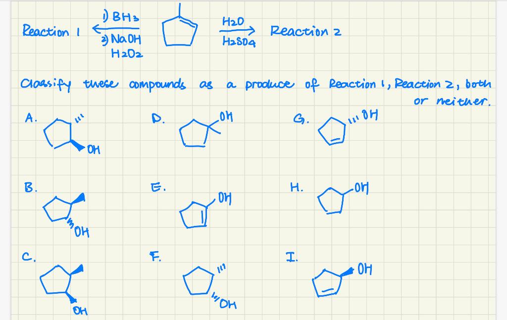 Solved H20 Reaction DBH3 2 NaOH H202 Reaction 2 H2804 | Chegg.com