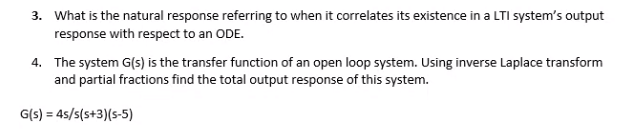 Solved 3. What is the natural response referring to when it | Chegg.com