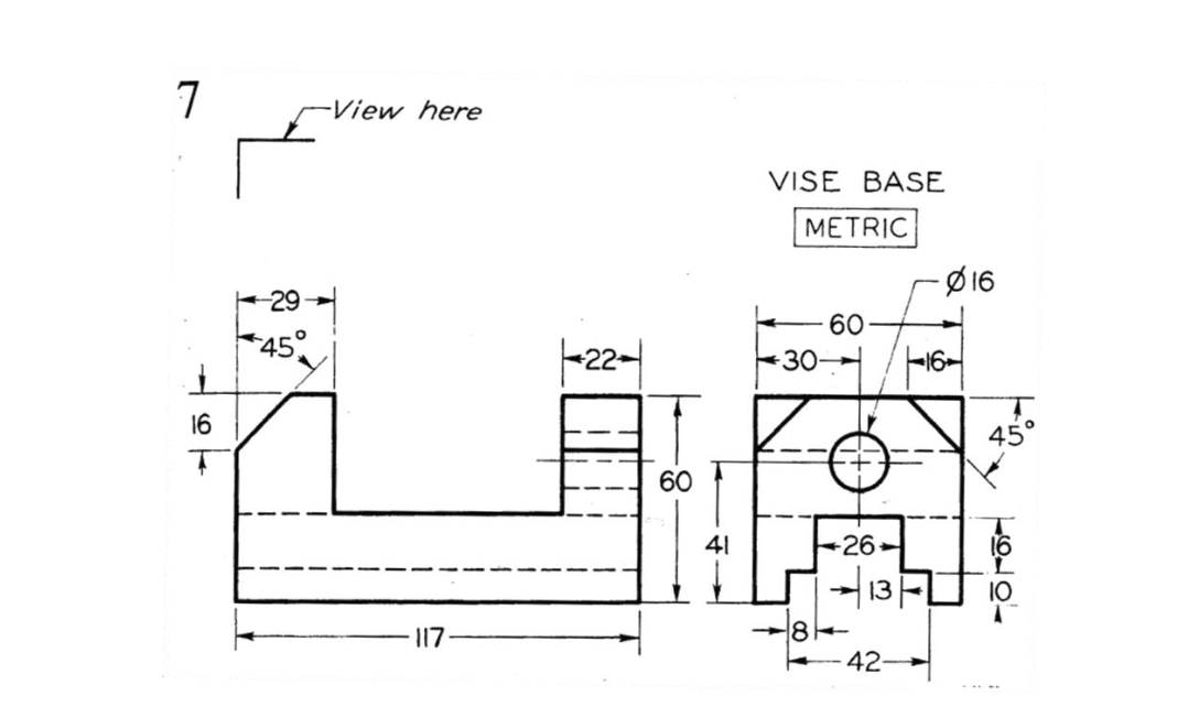 Solved 2.2 ﻿Missing-View ProblemBy technical sketching (also | Chegg.com