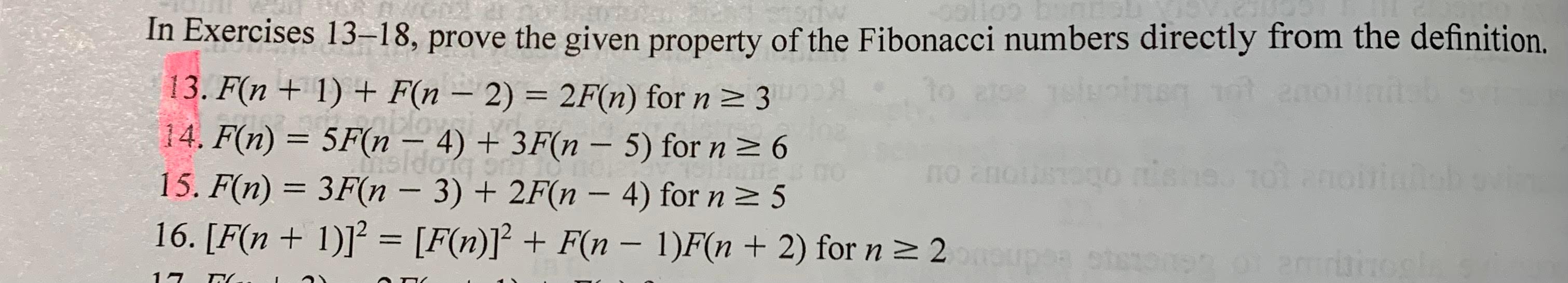 Solved In Exercises 13–18, prove the given property of the | Chegg.com