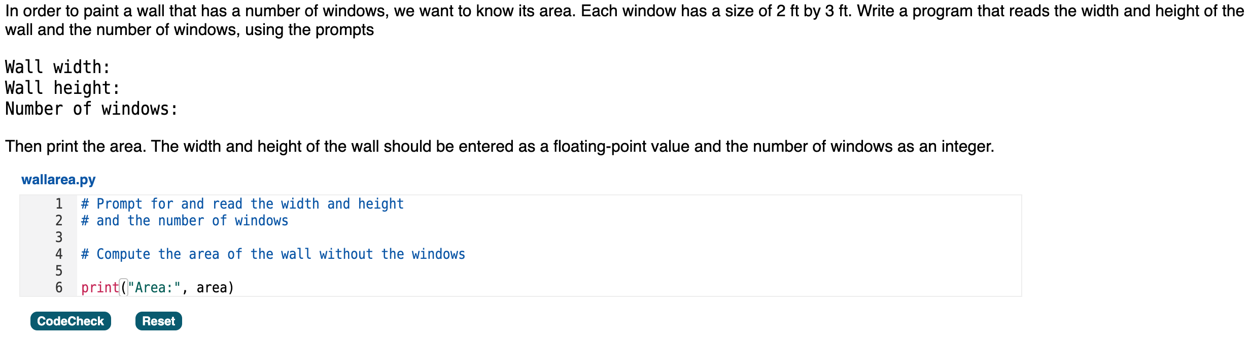 Solved PLEASE USE PYTHON In order to paint a wall that | Chegg.com