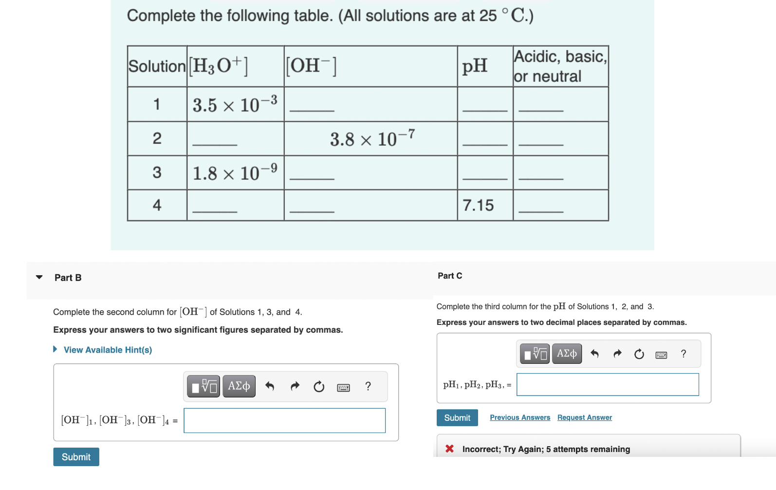 Solved Complete the following table. (All solutions are at | Chegg.com