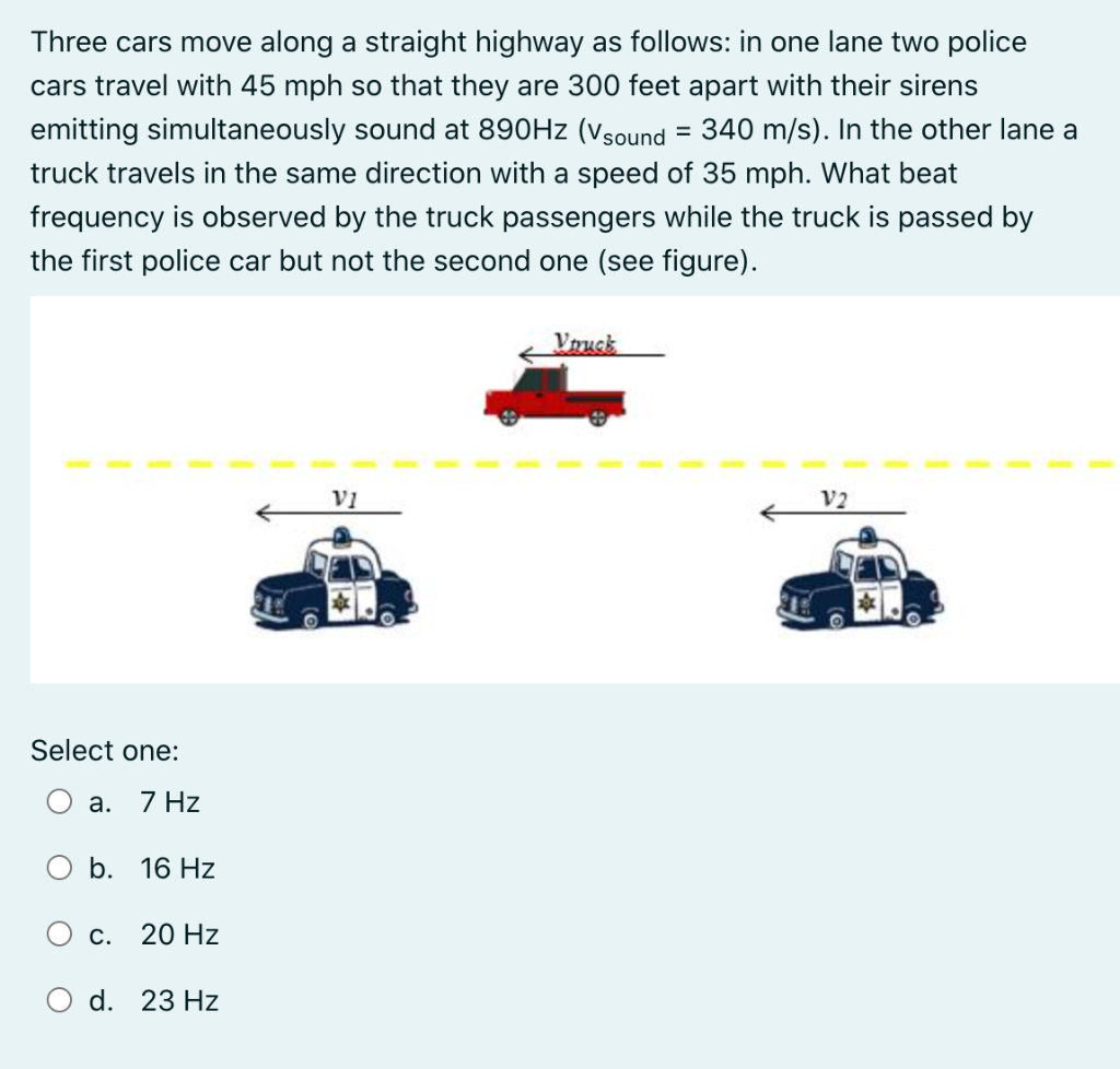 Solved Three cars move along a straight highway as follows: | Chegg.com