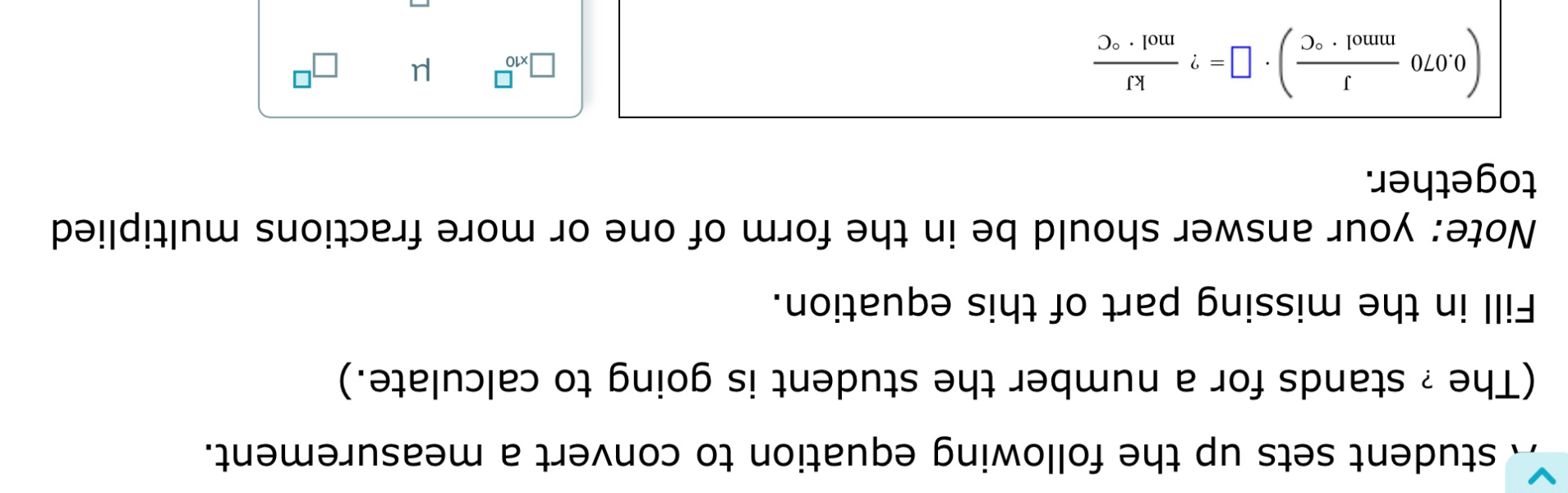 Solved Fill in the missing part of this equation.Note: your | Chegg.com
