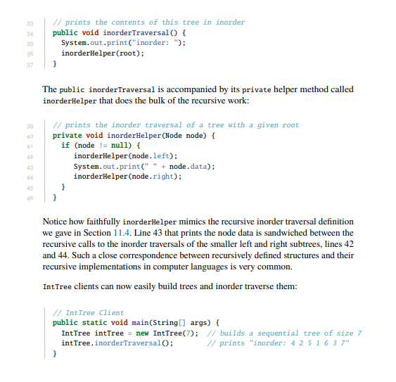 Solved Exercise 11.4 The sequential IntTree of Section 11.6 | Chegg.com