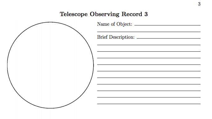Part 1: Telescope Observing This part of the lab is | Chegg.com