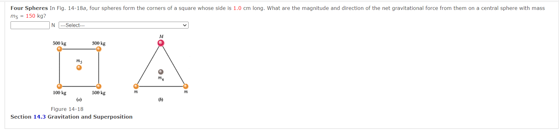 Solved Figure 14-18 Section 14.3 Gravitation and | Chegg.com