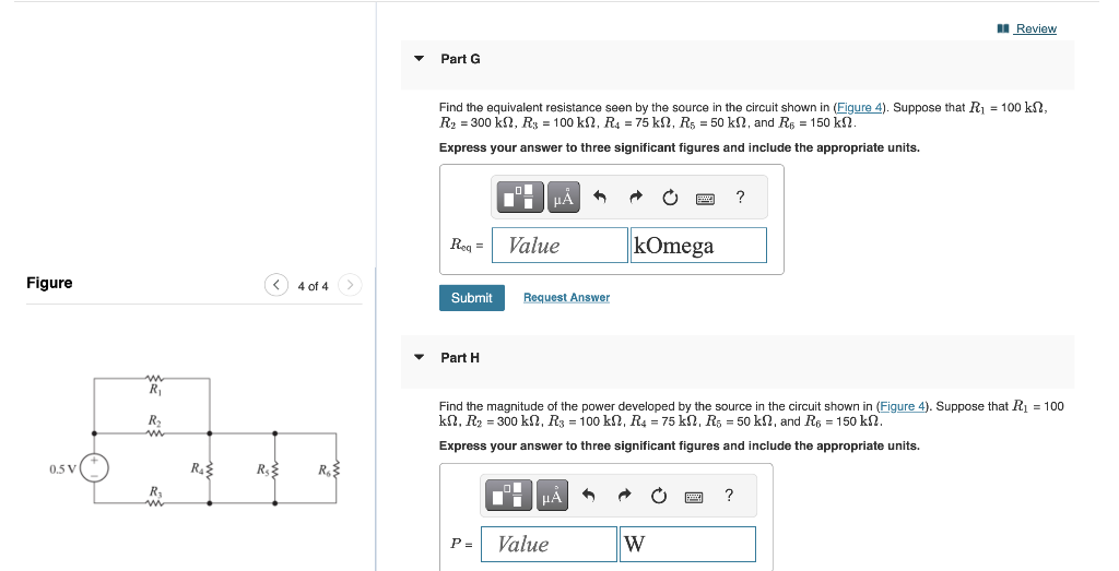 Solved Find the equivalent resistance seen by the source in | Chegg.com