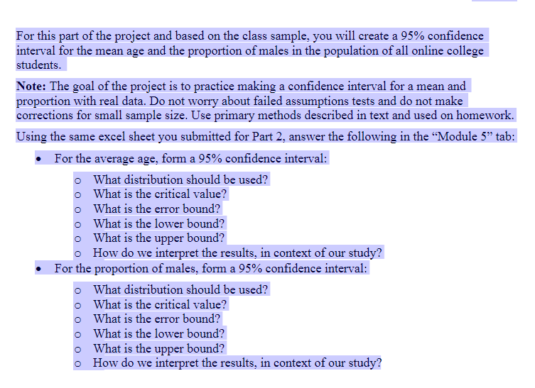 Solved For this part of the project and based on the class | Chegg.com
