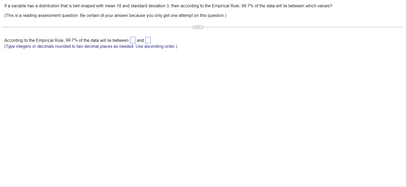 Solved If a variable has a distribution that is bell-shaped | Chegg.com
