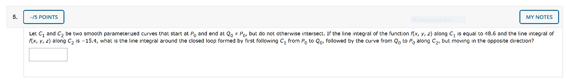 Solved -/5 POINTS MY NOTES Let C1 and C2 be two smooth | Chegg.com