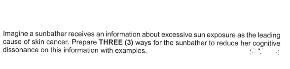 Solved Imagine a sunbather receives an information about | Chegg.com