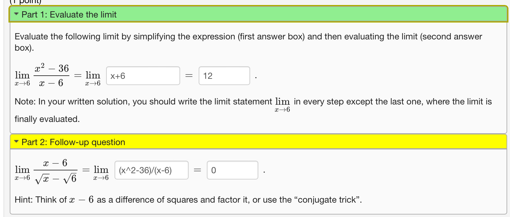 Solved Part 1: Evaluate the limitEvaluate the following | Chegg.com Solved Part 1: Evaluate the limitEvaluate the following | Chegg.com
