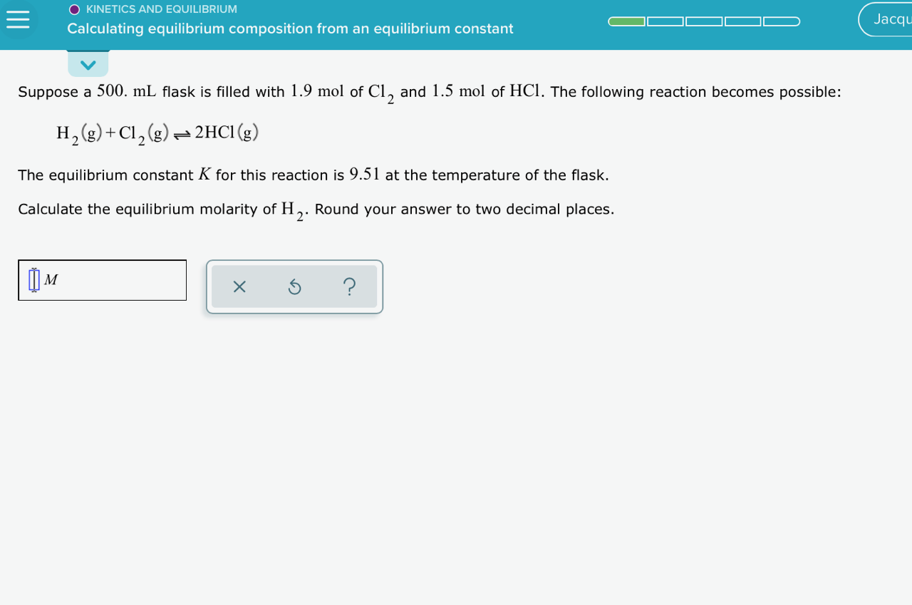 Solved O KINETICS AND EQUILIBRIUM Calculating equilibrium | Chegg.com