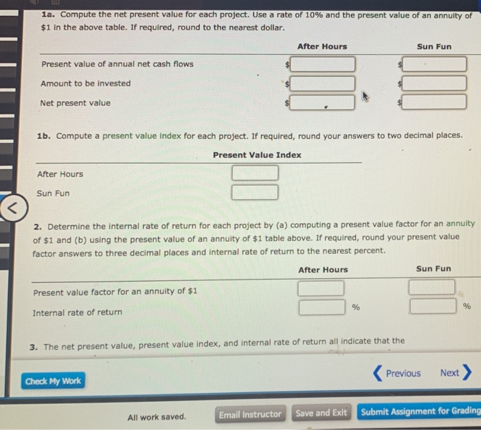 Solved Net Present Value Method, Internal Rate of Return | Chegg.com