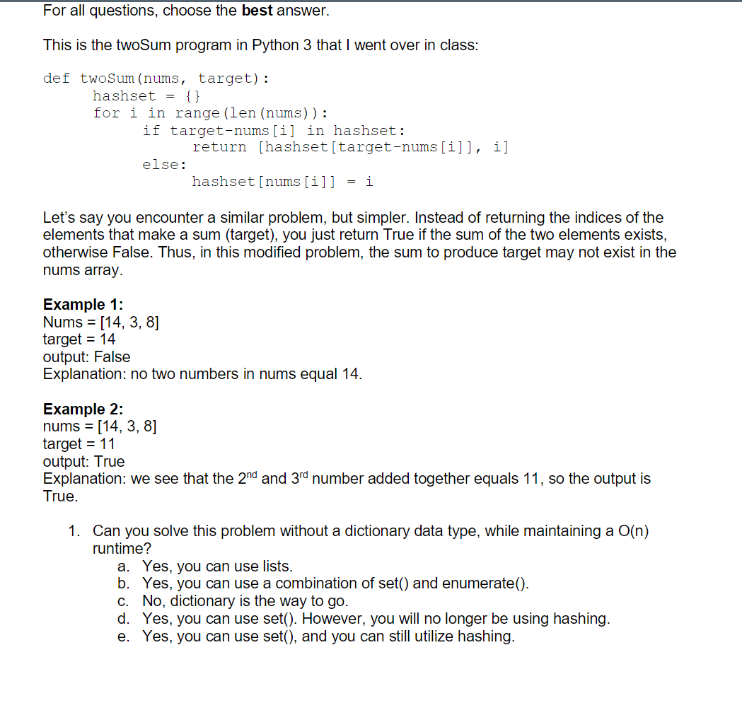 Solved For all questions, choose the best answer. This is | Chegg.com