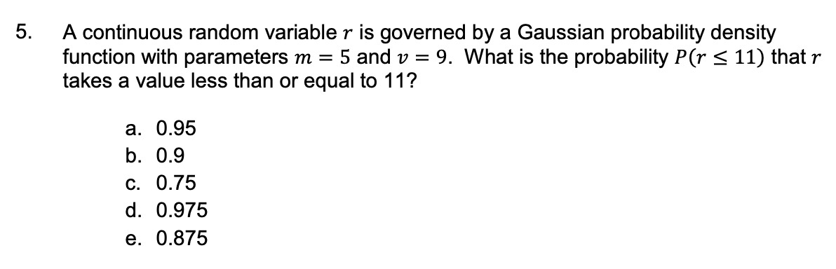 Solved A continuous random variable r is governed by a | Chegg.com