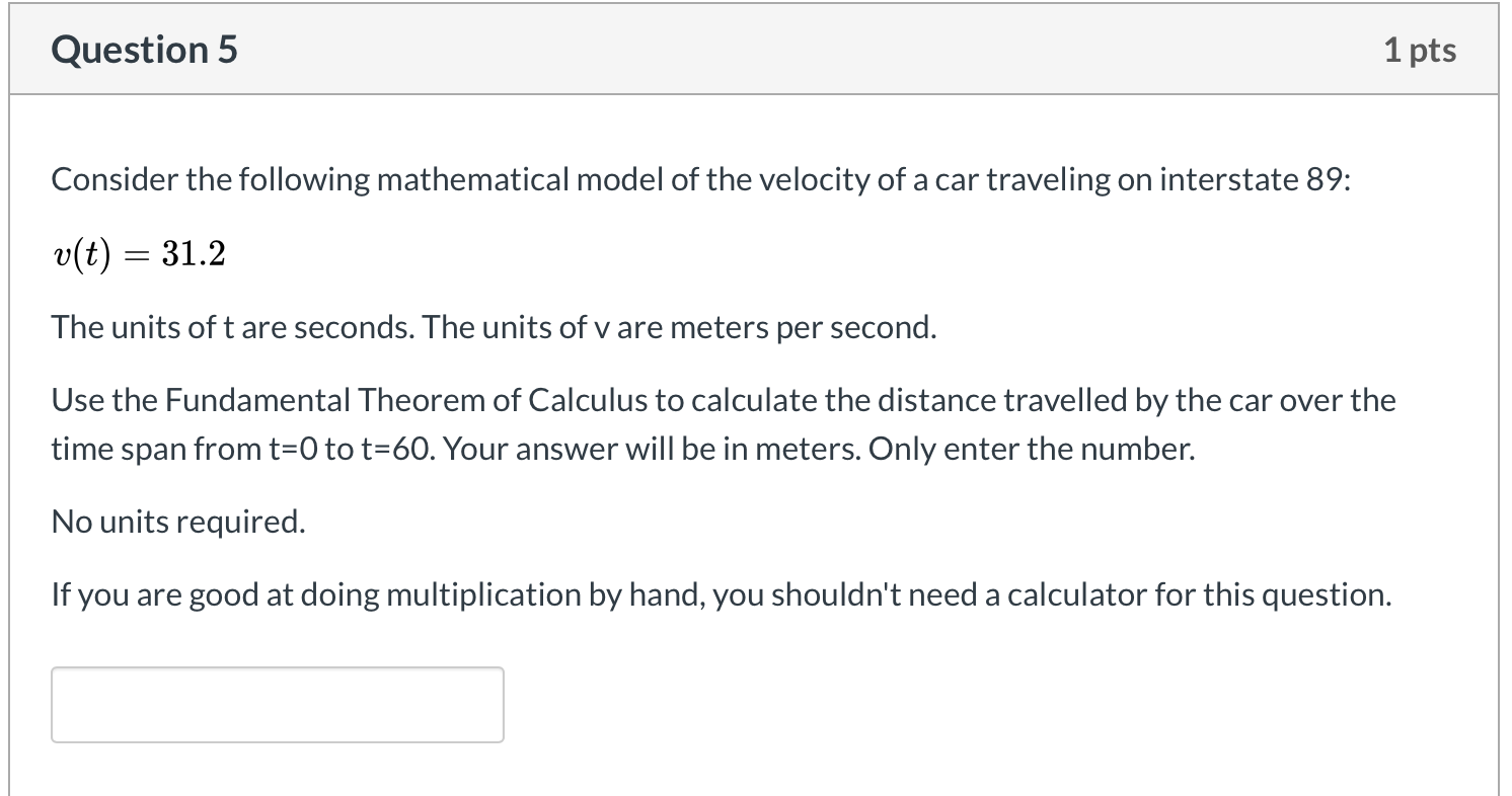 Solved Question 5 1 pts Consider the following mathematical | Chegg.com