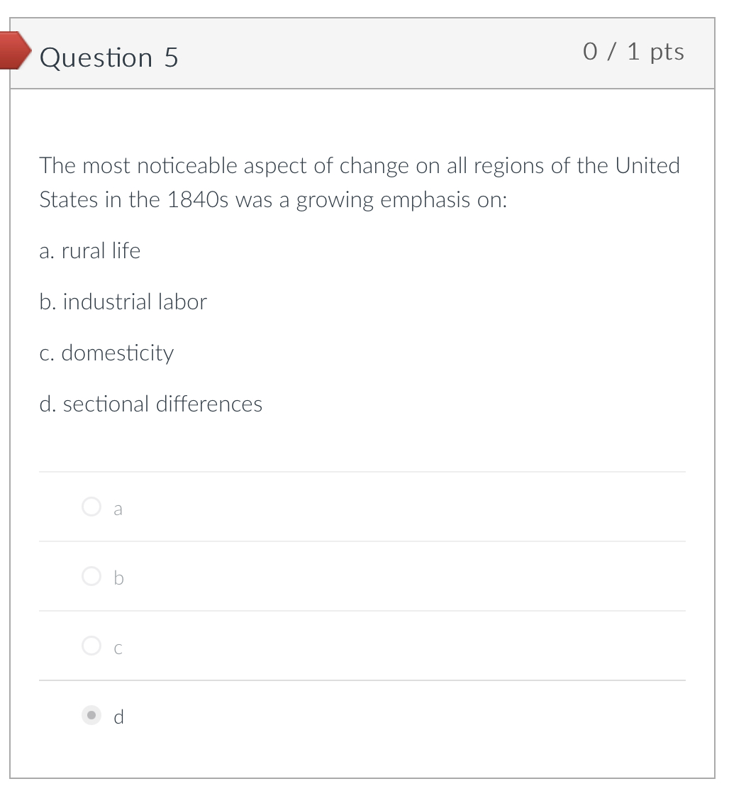 The most noticeable aspect of change on all regions | Chegg.com