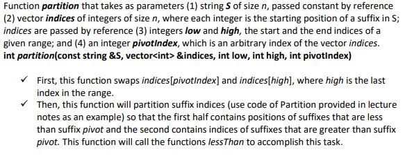Function partition that takes as parameters (1) | Chegg.com