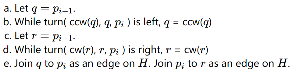 Solved Here's a convex hull algorithm:In an amortized | Chegg.com