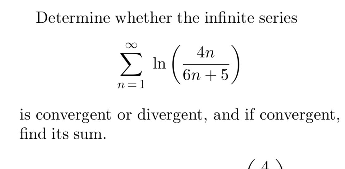 Solved Find all values of r for which the infinite series | Chegg.com