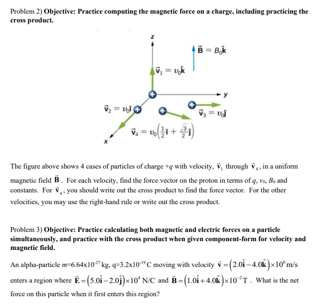 Solved Problem 2) Objective: Practice computing the magnetic | Chegg.com
