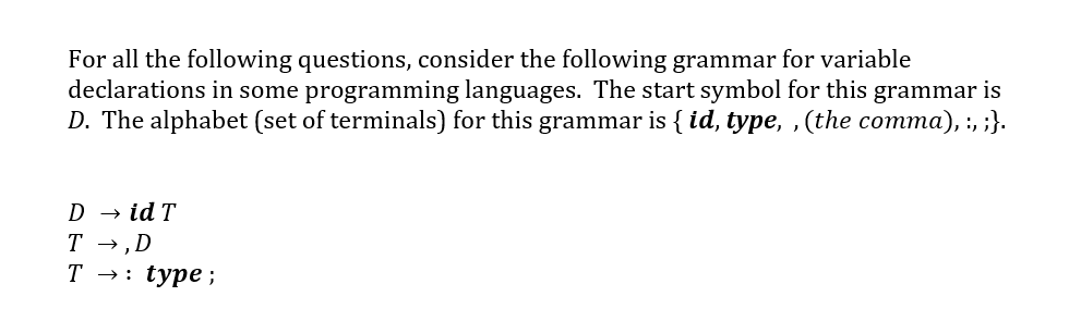Solved Compute the FIRST and FOLLOW sets for the grammar. | Chegg.com