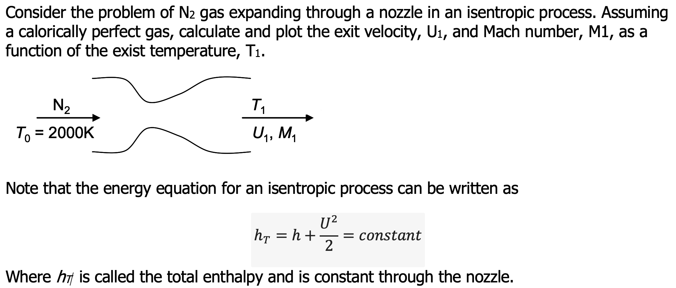 Solved Consider the problem of N2 gas expanding through a | Chegg.com