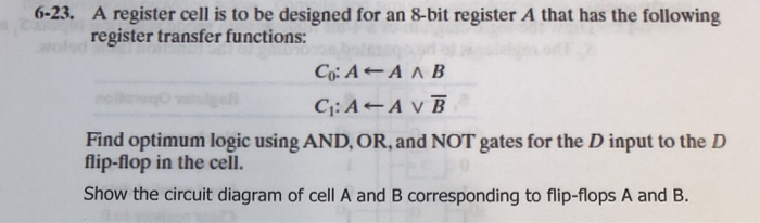 Solved 6-23. A register cell is to be designed for an 8-bit | Chegg.com