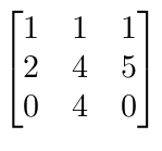 Solved Factor the matrix A as A=LDU. Matrix A = [ 1 1 1 2 4 | Chegg.com