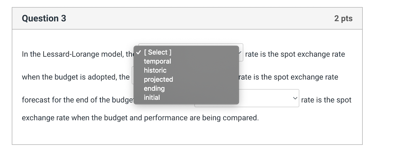 Solved In the Lessard-Lorange model, th rate is the spot | Chegg.com