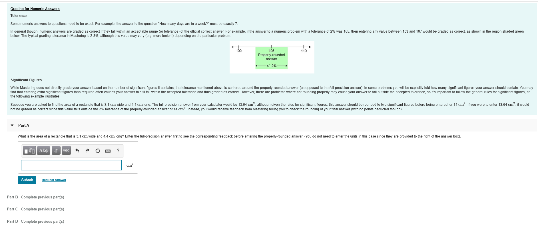 Solved Grading For Numeric Answers Tolerance Some Numeric 6552