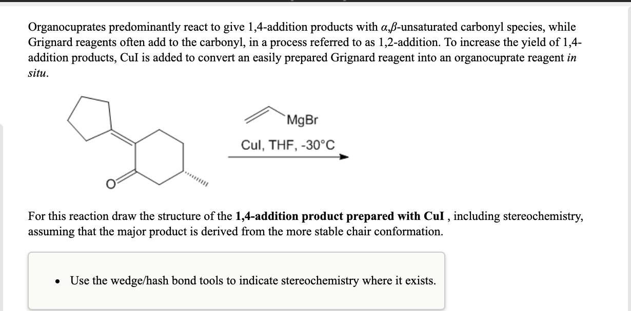 Solved Organocuprates predominantly react to give | Chegg.com
