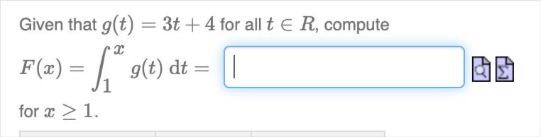 Solved Given that g(t)=3t+4 for all t∈R, compute | Chegg.com