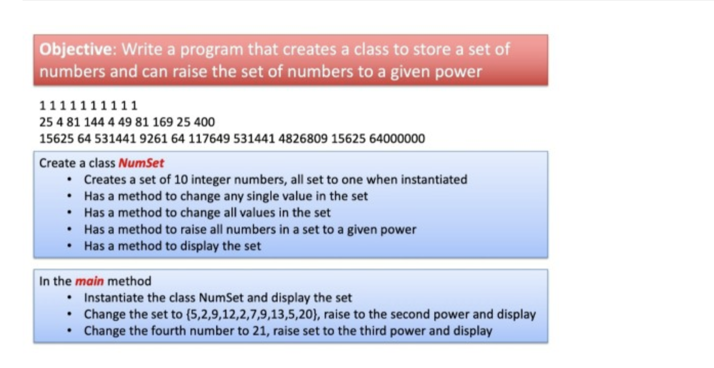 Solved Objective: Write a program that creates a class to | Chegg.com