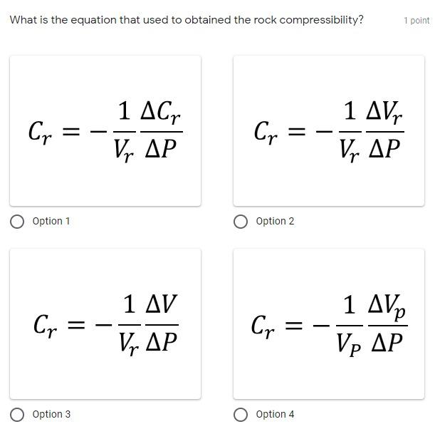 Solved What is the equation that used to obtained the rock | Chegg.com