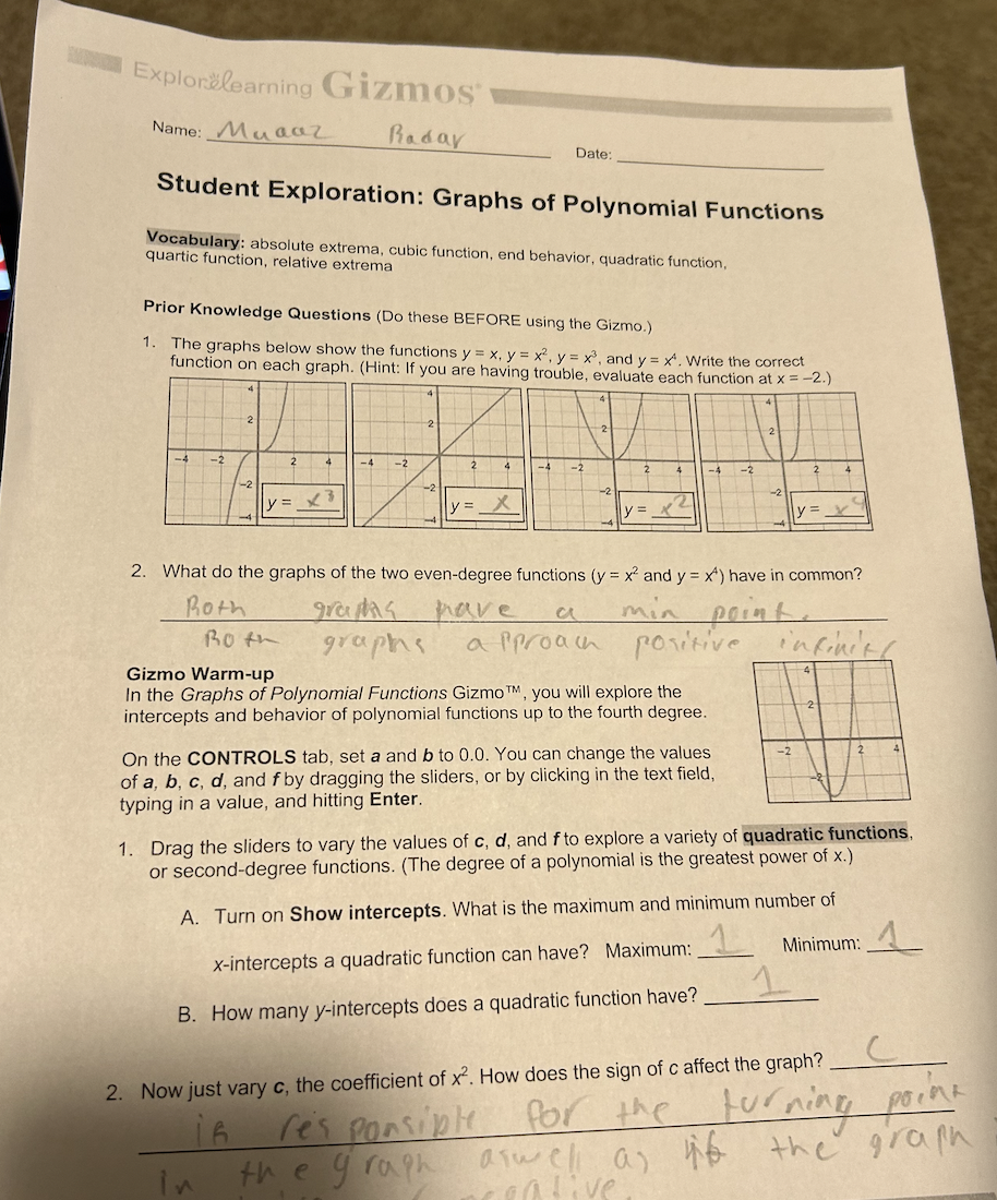 Name:MuacrRadarStudent Exploration: Graphs of | Chegg.com