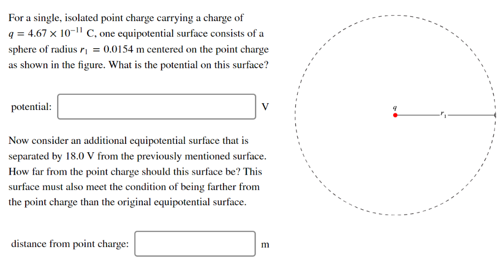 Solved For a single, isolated point charge carrying a charge | Chegg.com