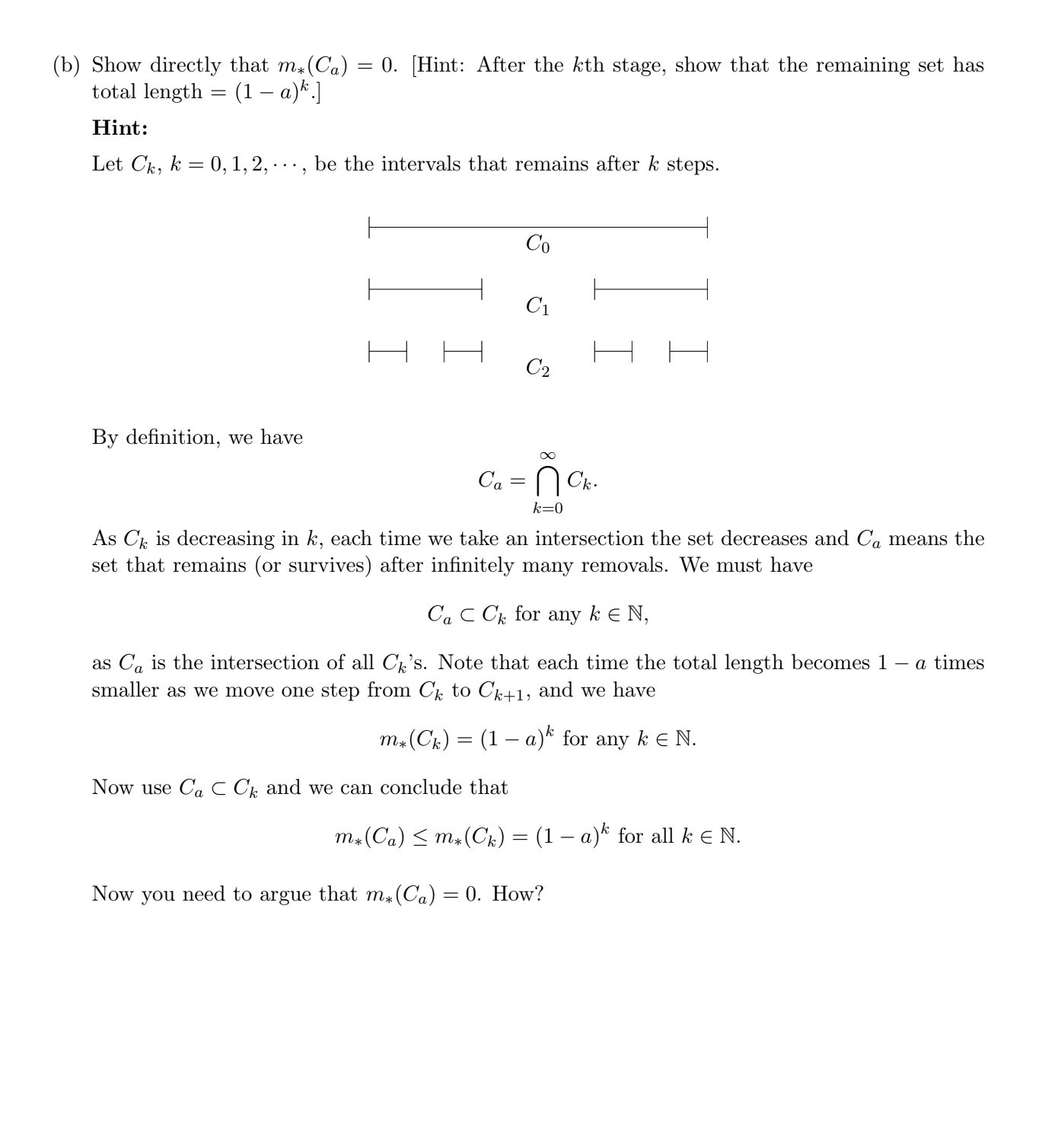Solved Consider the unit interval [0, 1], ﻿and let a be a | Chegg.com