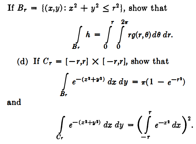 Solved If Br={(x,y):x2+y2≤r2}, show that | Chegg.com